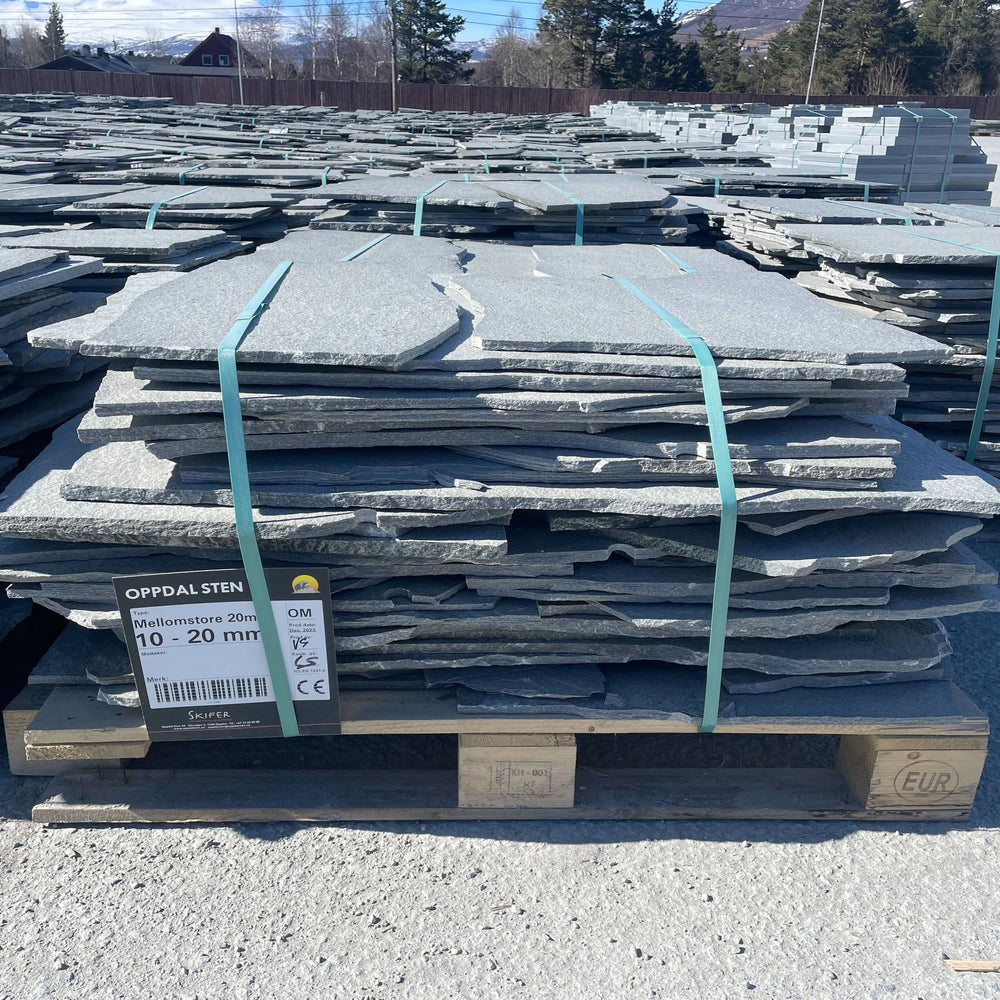 Bruddskifer Mørk Oppdal naturkant | Skiferbutikken.no